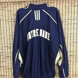 adidas | Jackets & Coats | Vintage Adidas Notre Dame Snap Jacket Large ...